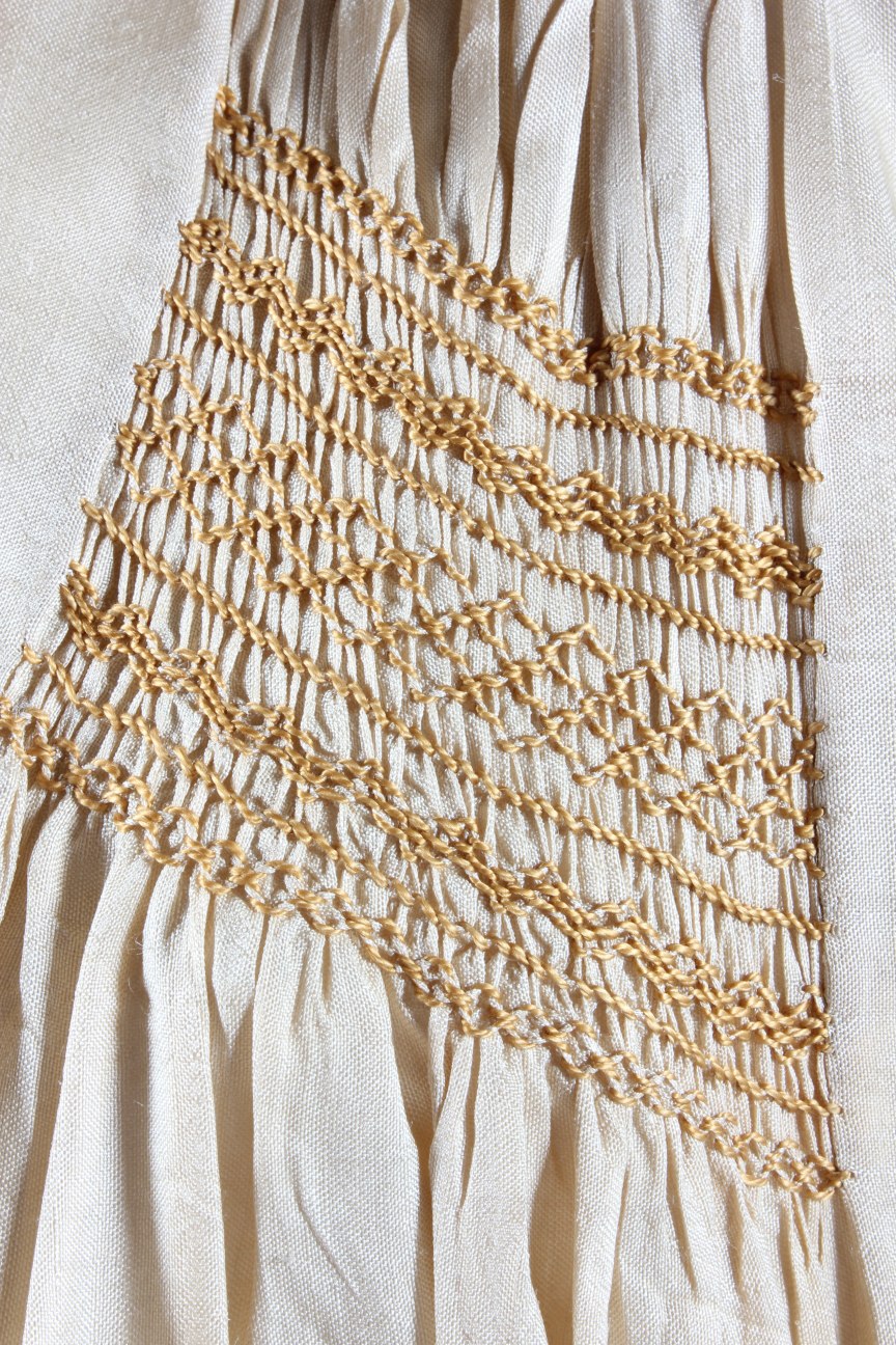 Lot 49 - An embroidered farmer's smock, circa 1900,