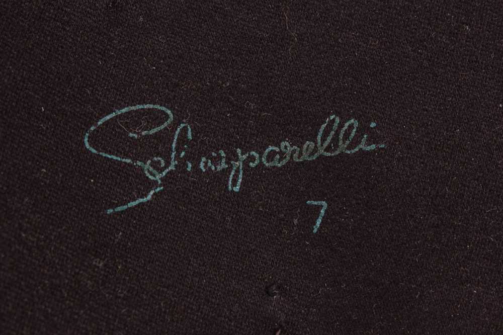 Lot 91 - A pair of Schiaparelli black suede-effect