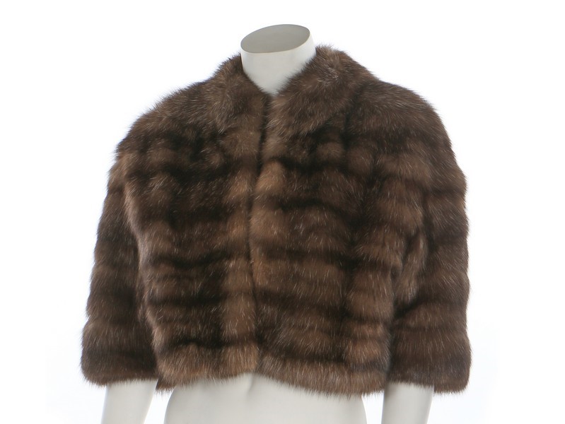 Lot 80 - A J.Mendel sable bolero, modern, labelled,