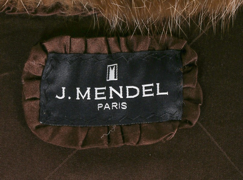 Lot 80 - A J.Mendel sable bolero, modern, labelled,