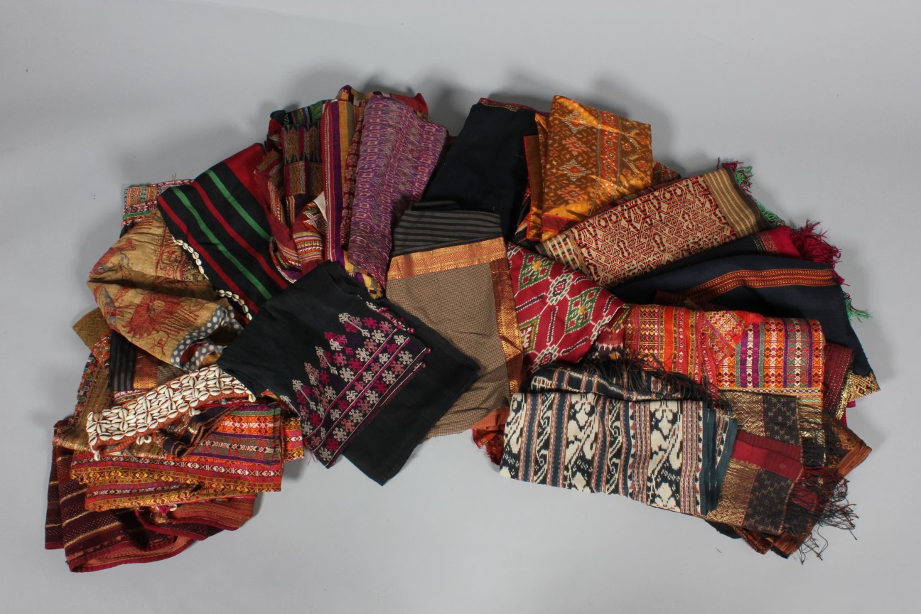 Lot 385 - A group of South East Asian textiles, late