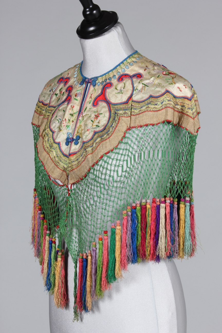 Lot 377 - An embroidered Xia pei, Chinese, probably