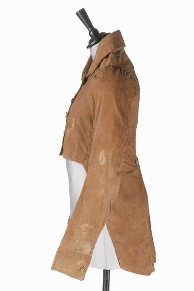 Lot 94 - A rare young man's nankeen tailcoat, 1815-20,