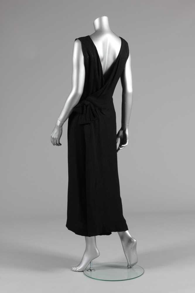 Lot 115 - A Balenciaga couture black silk cloqué