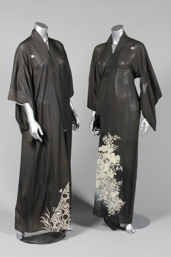 Lot 106 - A group of masculine-toned kimono, Japanese