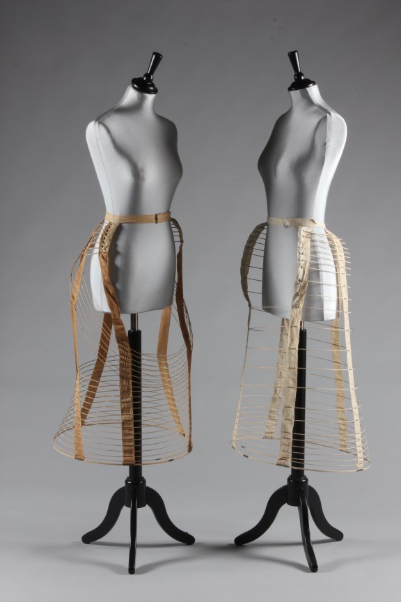 Lot 58 - Two crinoline frames, circa 1870, the first