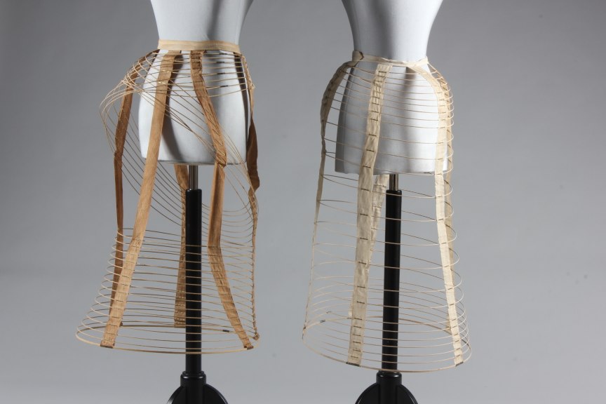Lot 58 - Two crinoline frames, circa 1870, the first