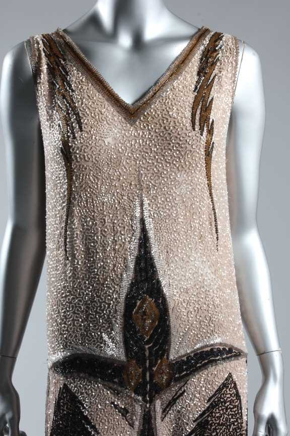 Lot 70 - A good beaded flapper dress, circa 1928,