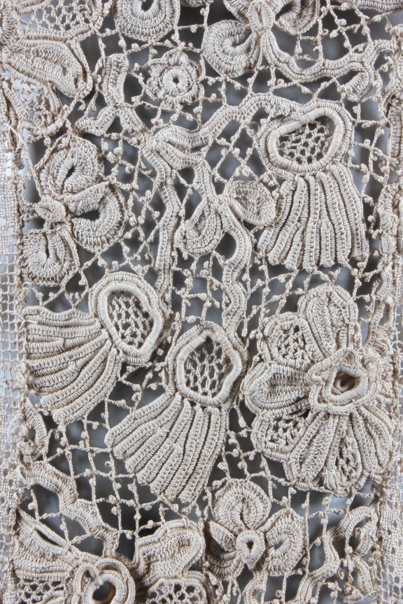 Lot 84 - A 1930s summer gown formed of Edwardian lace,