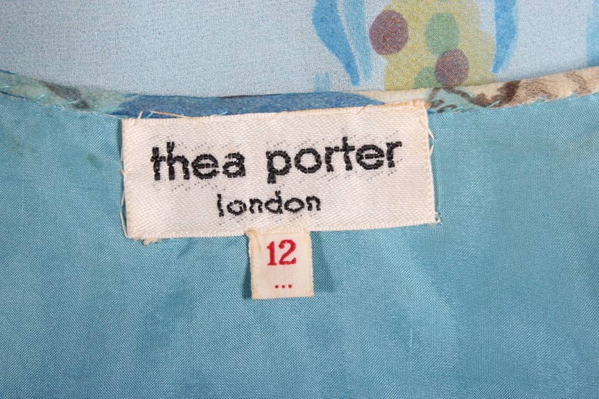 Lot 165 - A Thea Porter printed chiffon ensemble,