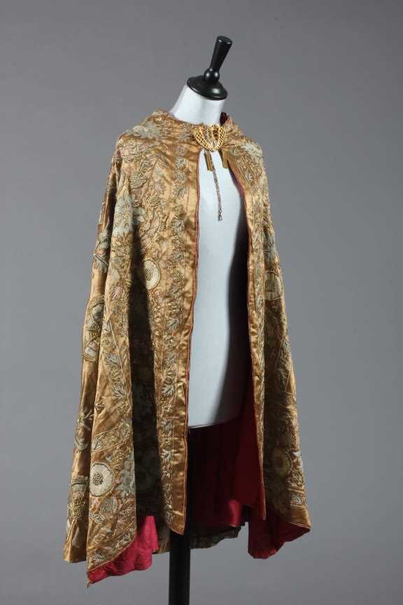 Lot 357 - A lavishly embroidered cape, circa 1900