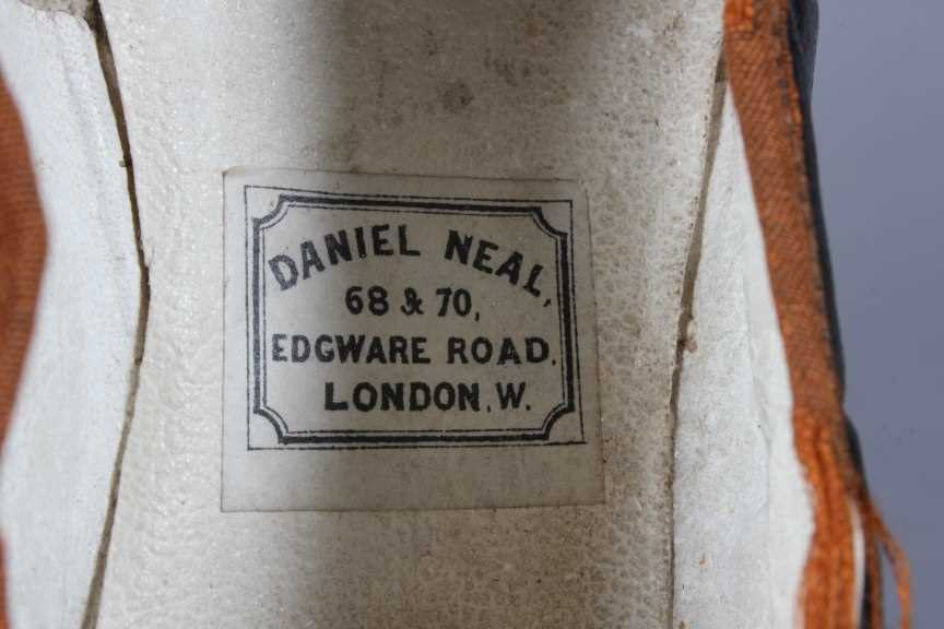 Lot 380 - A pair of Daniel Neal black leather shoes,