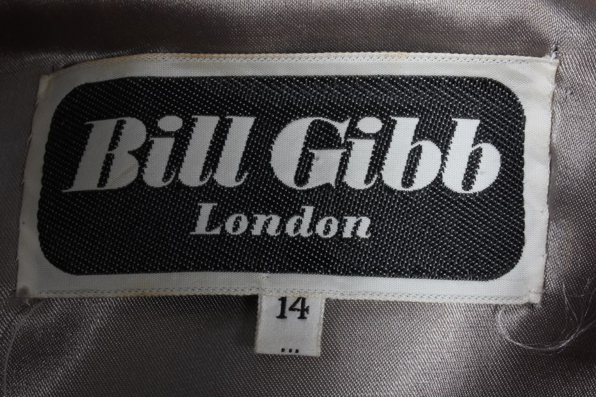 Lot 131 - A Bill Gibb brown leather jacket,