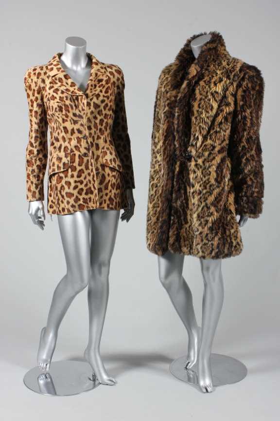 Lot 98 - A Biba leopard-print plush jacket, early