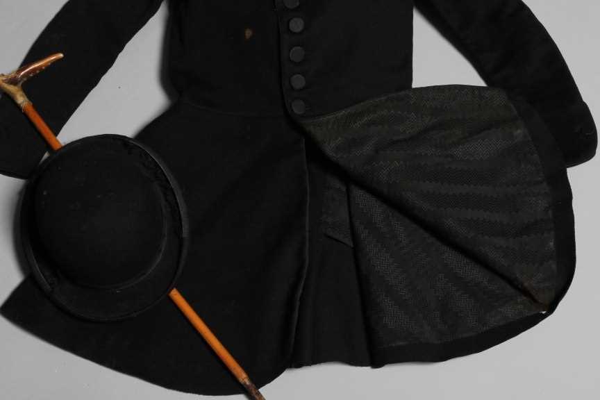 Lot 30 - A miniature sample riding habit, circa 1860,