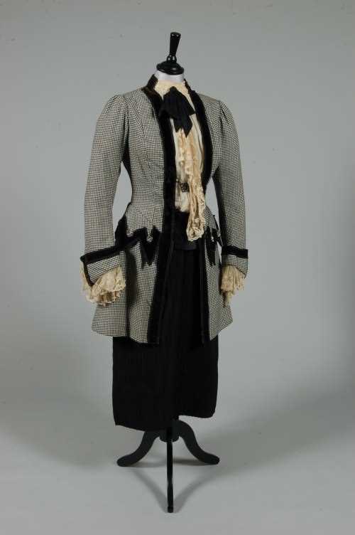 Lot 127 - Six black Edwardian bodices, jackets,