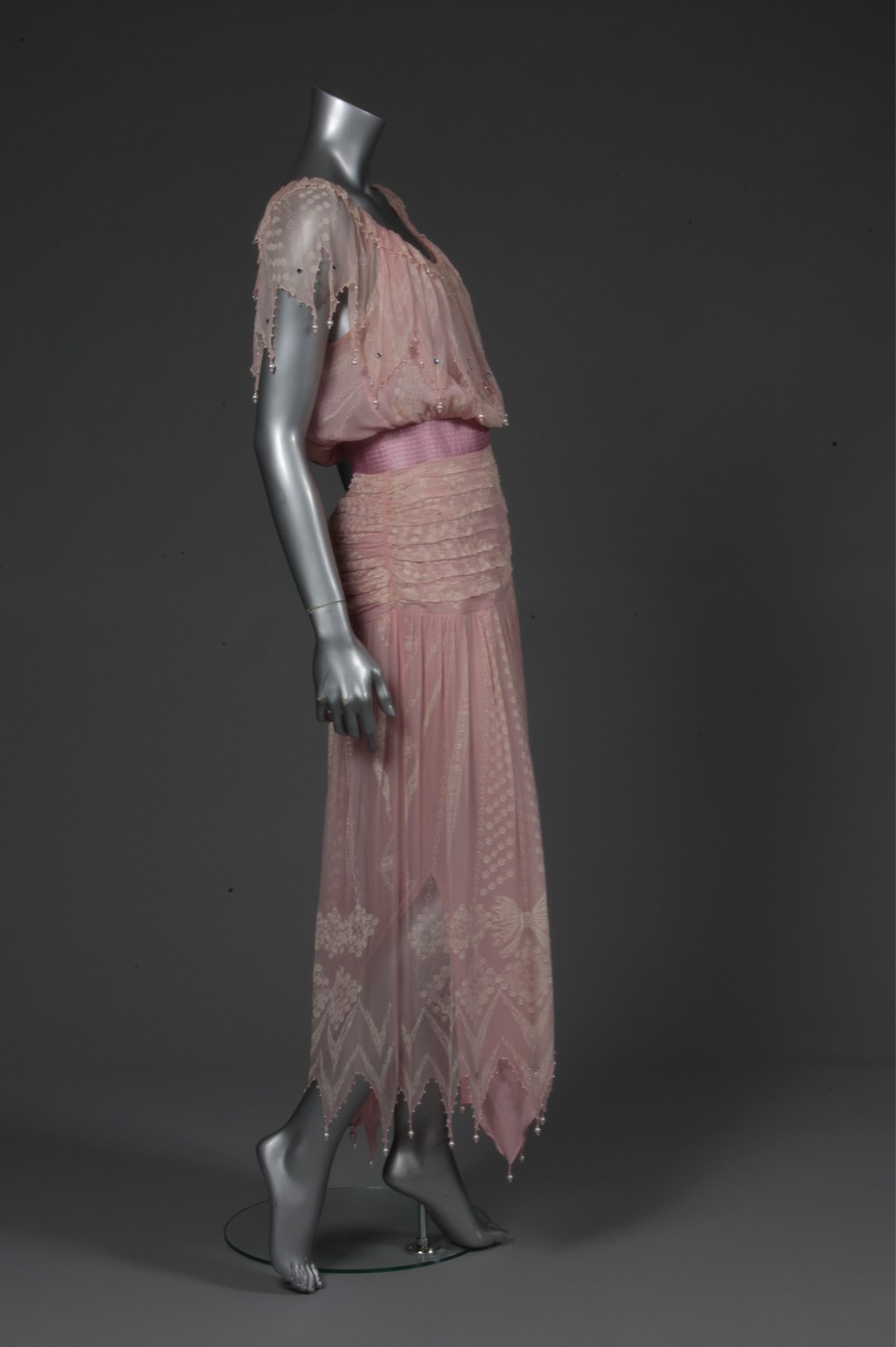 Lot 291 - Princess Diana's Zandra Rhodes pink chiffon