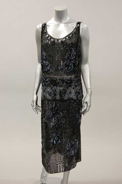 Lot 287 - A beaded and sequined tulle tabard, mid