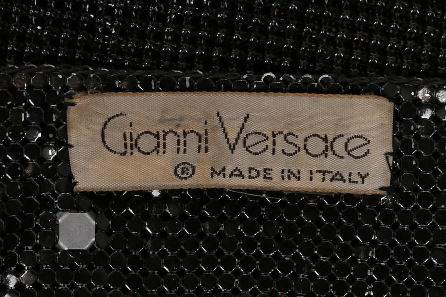 Lot 166 - An early Gianni Versace Oroton mesh dress,