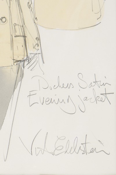 Lot 230 - The Victor Edelstein Archive: fashion sketch