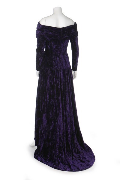 Lot 250 A Bruce Oldfield Crushed Purple Velvet