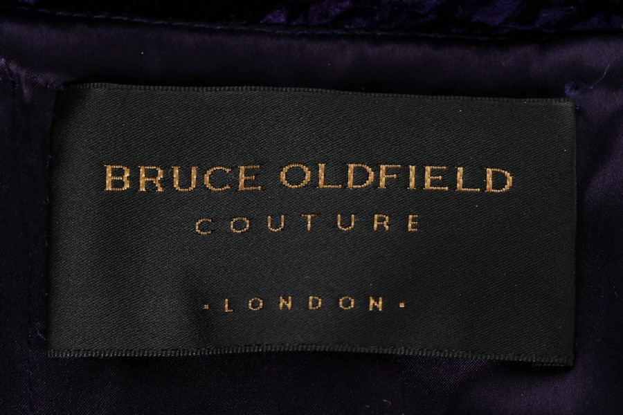 Lot 250 A Bruce Oldfield Crushed Purple Velvet