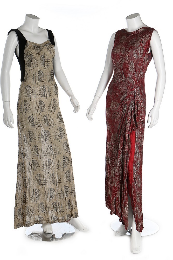 Lot 224 - A good group of evening wear, mainly 1930s,