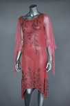 Lot 97 - Two beaded flapper dresses, French, circa