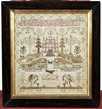 Lot 208 - `Of Easter' an embroidered sampler by Sarah