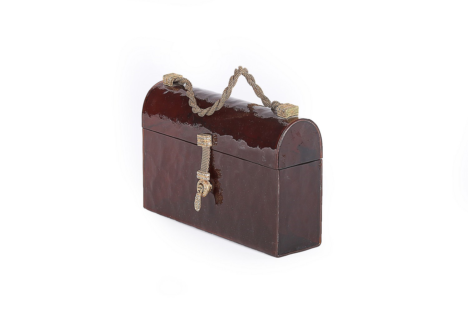 Lot 56 - Four Lucite handbags in dark shades, late