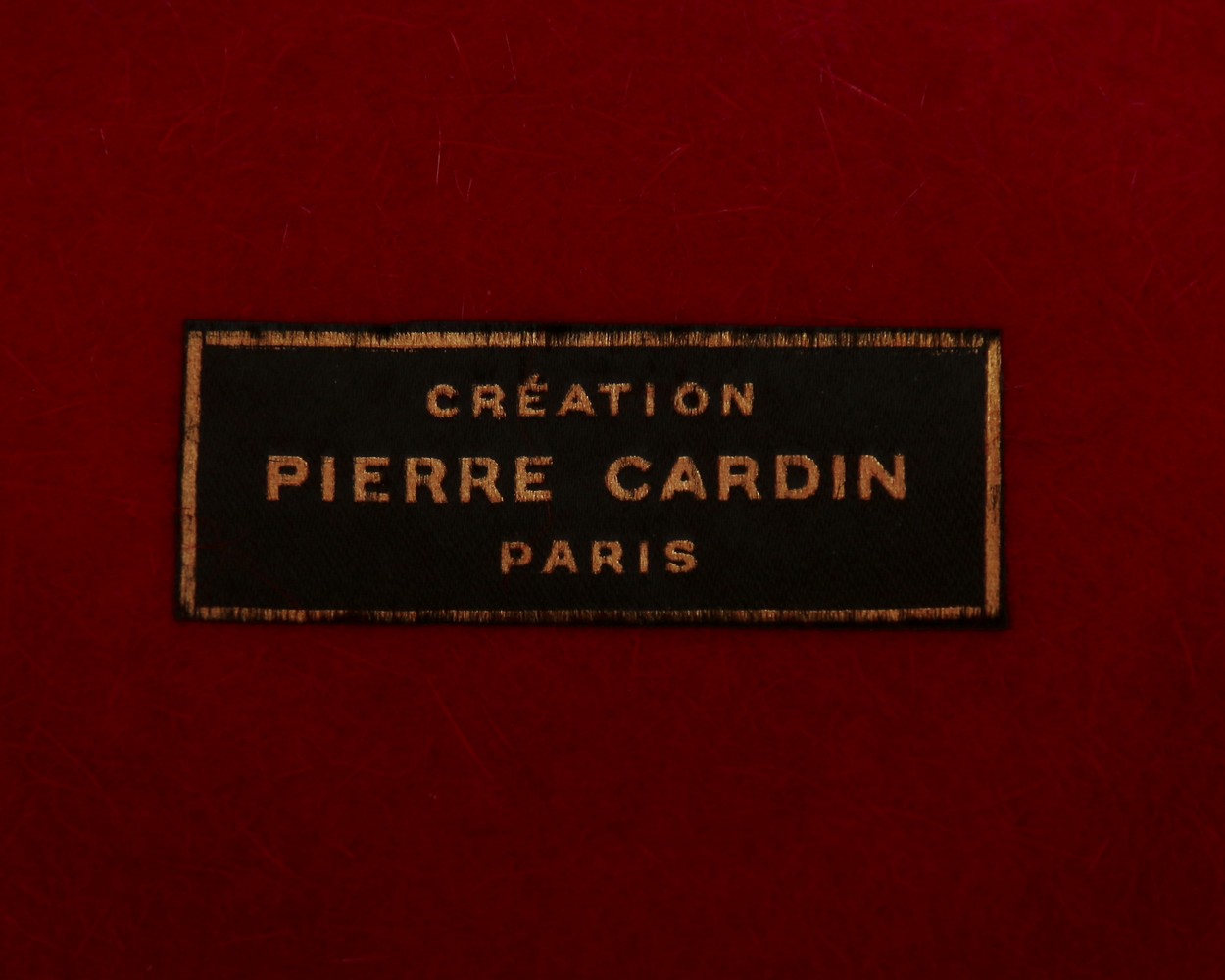 Lot 226 - A rare Pierre Cardin red and white vinyl