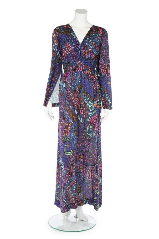 Lot 279 - A Thea Porter psychedelic printed silk