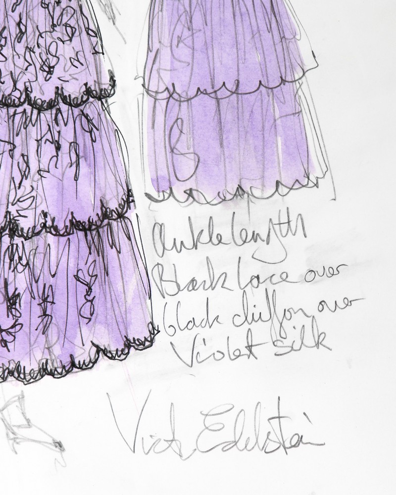 Lot 190 - Victor Edelstein sketch of Princess Diana's