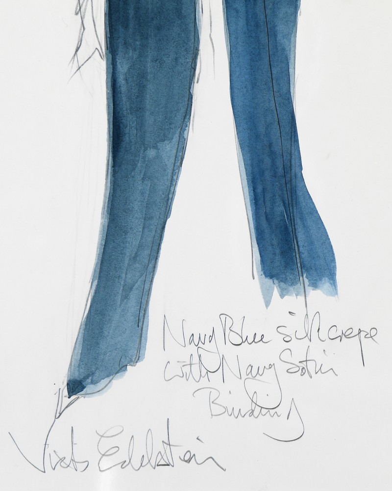 Lot 191 - Victor Edelstein sketch of Princess Diana's