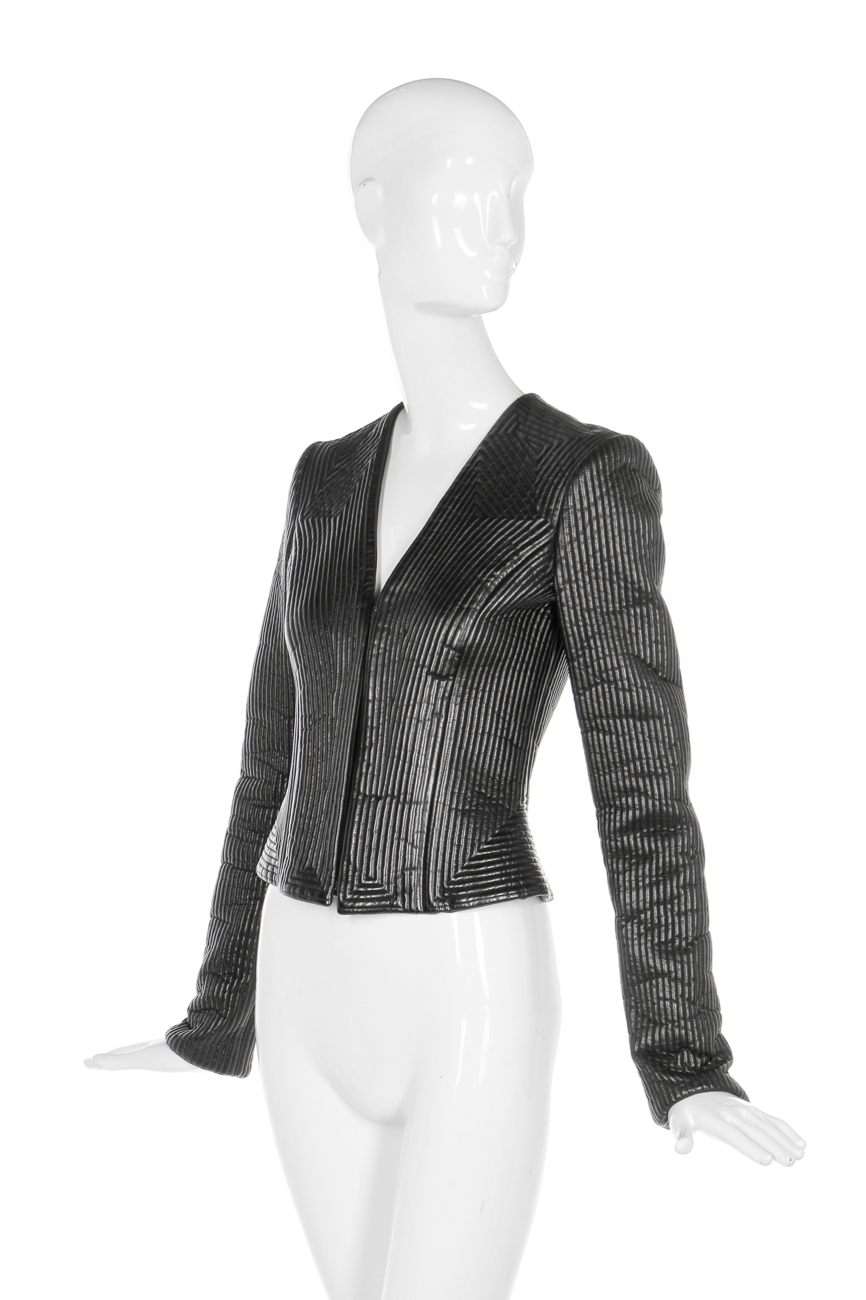 Lot 46 - Alexander McQueen leather jacket, 'In Memory