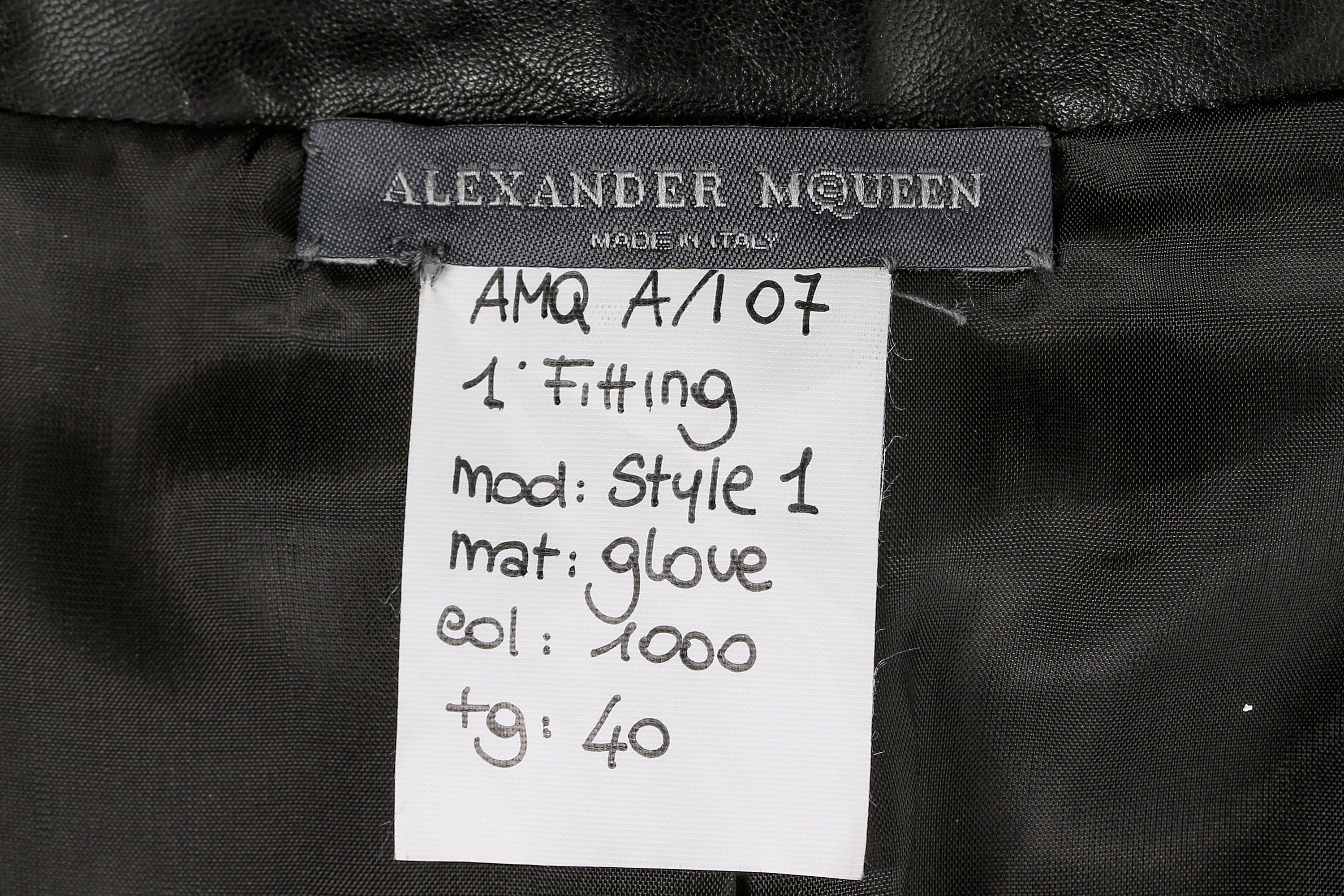 Lot 46 - Alexander McQueen leather jacket, 'In Memory
