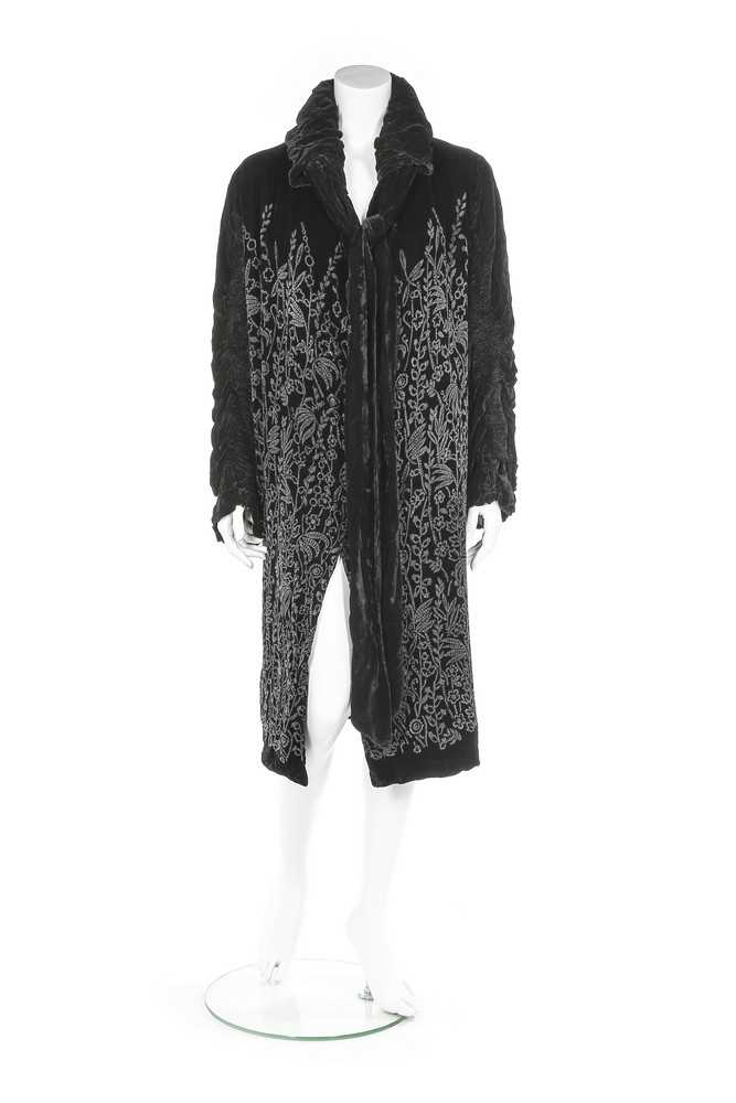 Lot 125 - A Liberty of London black velvet opera coat,