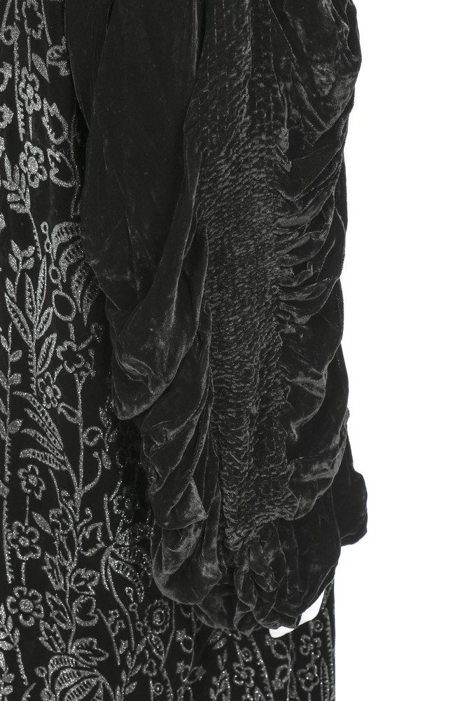 Lot 125 - A Liberty of London black velvet opera coat,
