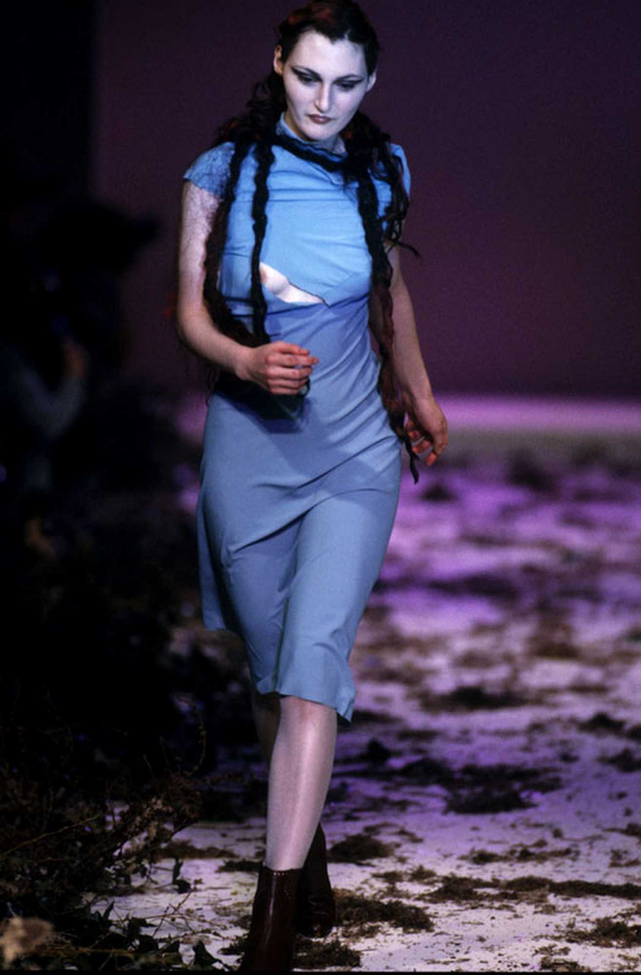 Lot 452 - A rare Alexander McQueen slashed dress,