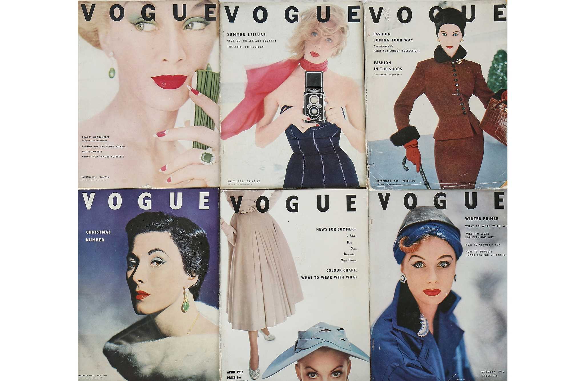 Lot 357 - British Vogue, complete run, 1952,
