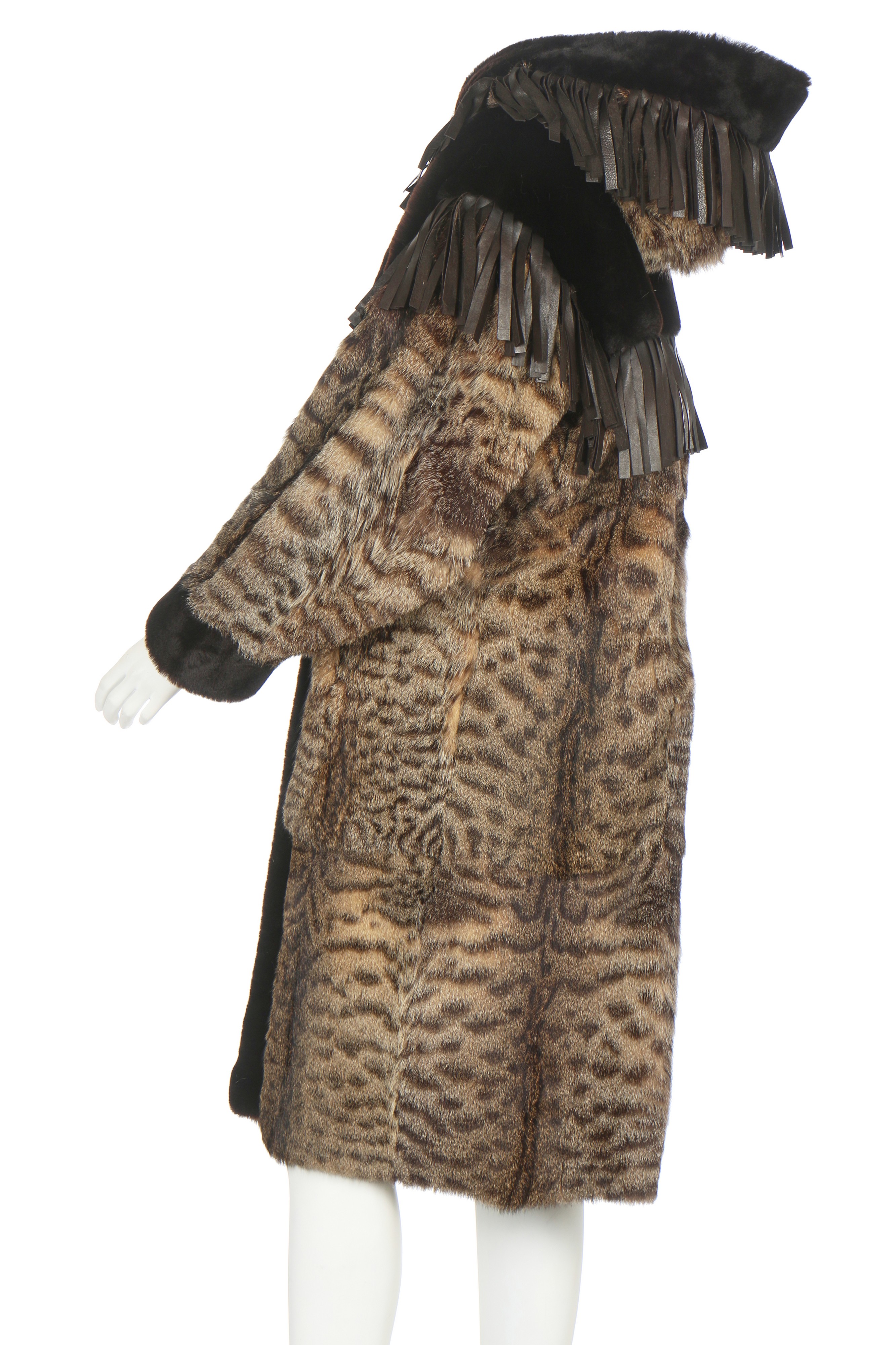 Lot 90 - An Yves Saint Laurent bobcat fur coat, 1980s