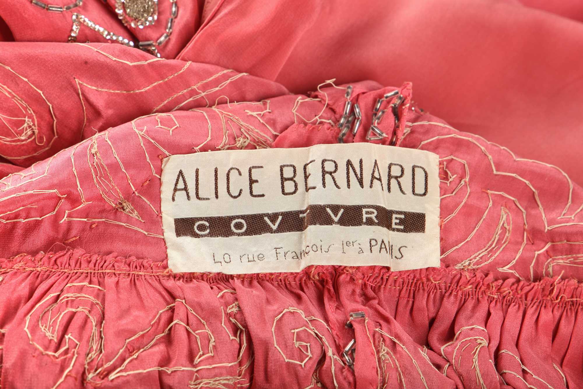 Lot 237 - A rare Alice Bernard evening dress, 1922-25,