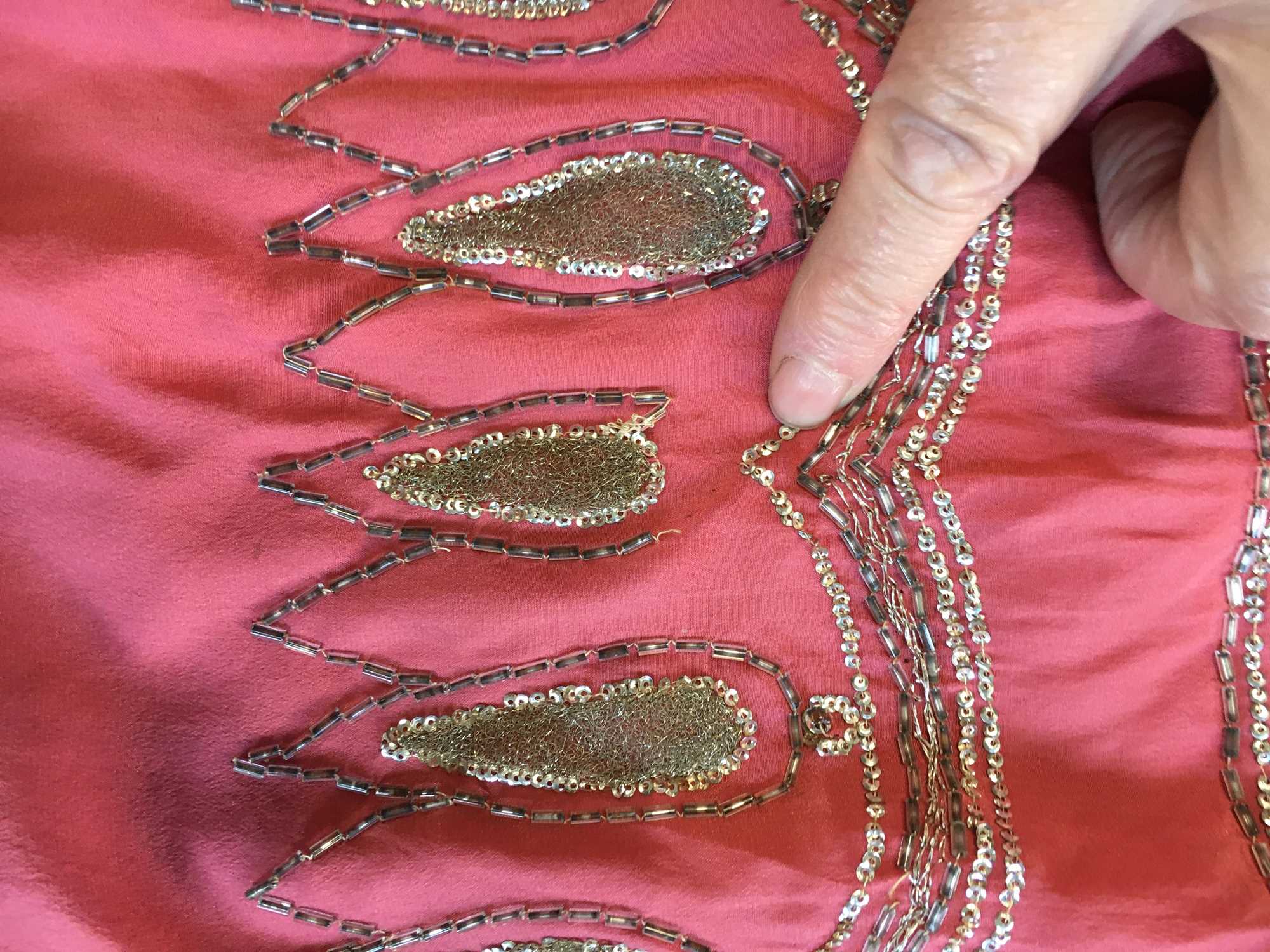 Lot 237 - A rare Alice Bernard evening dress, 1922-25,