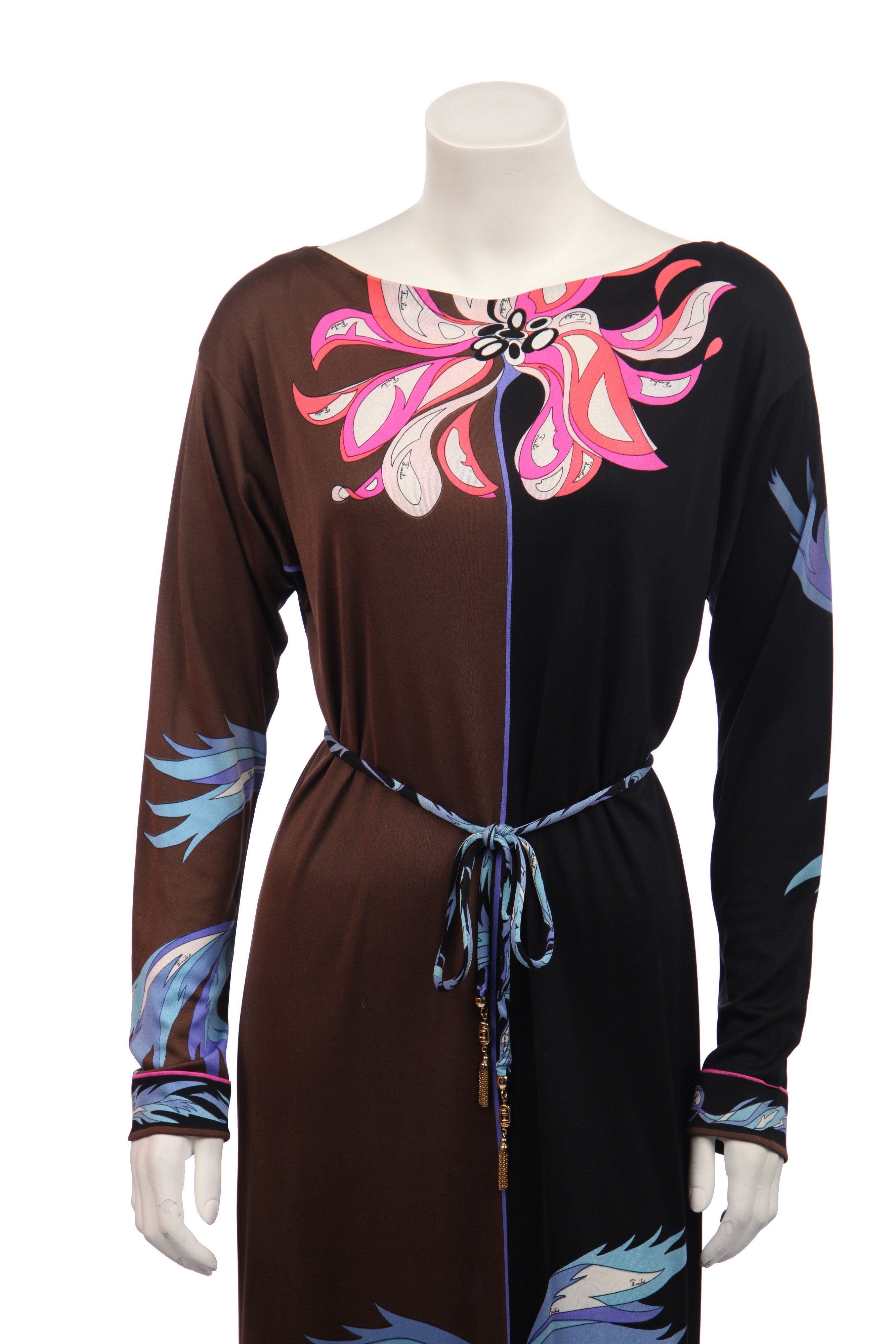 Lot 322 An Emilio Pucci Printed Silk Jersey Dress