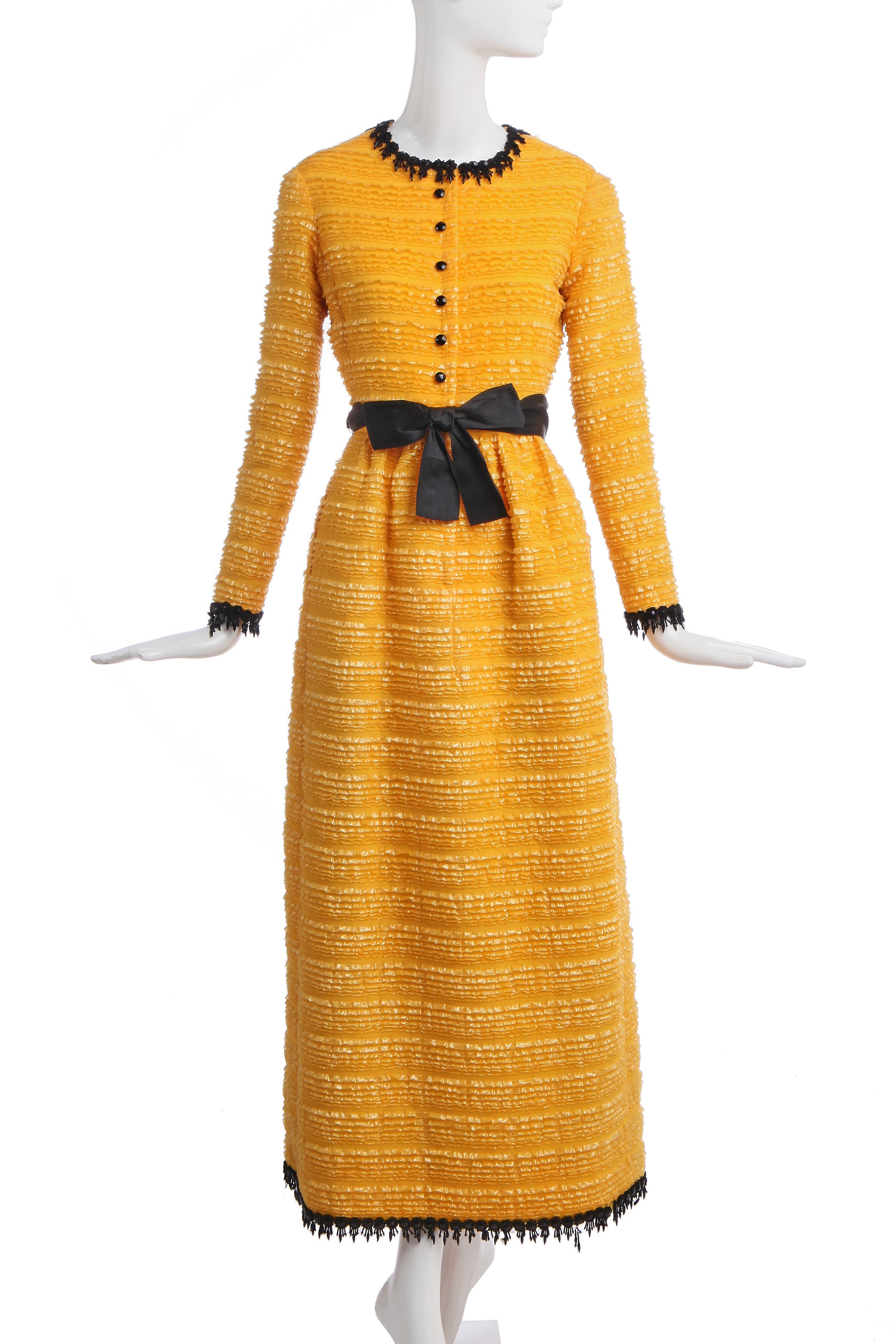 Lot 204 - A Christian Dior by Marc Bohan yellow
