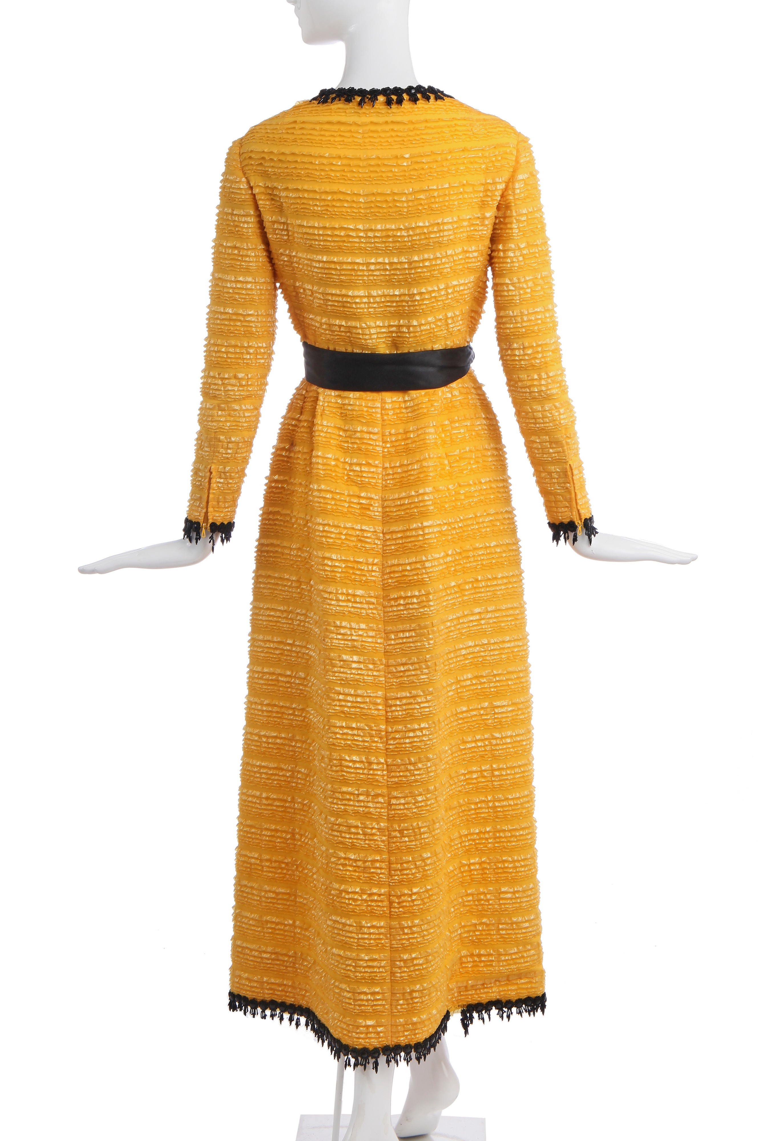 Lot 204 - A Christian Dior by Marc Bohan yellow