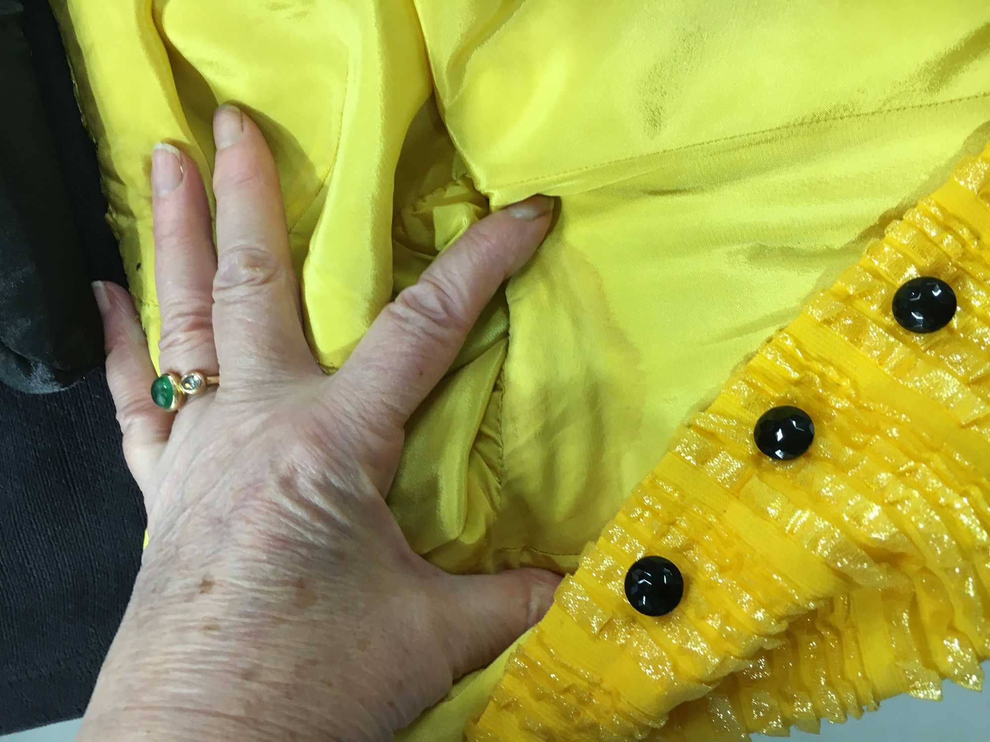 Lot 204 - A Christian Dior by Marc Bohan yellow