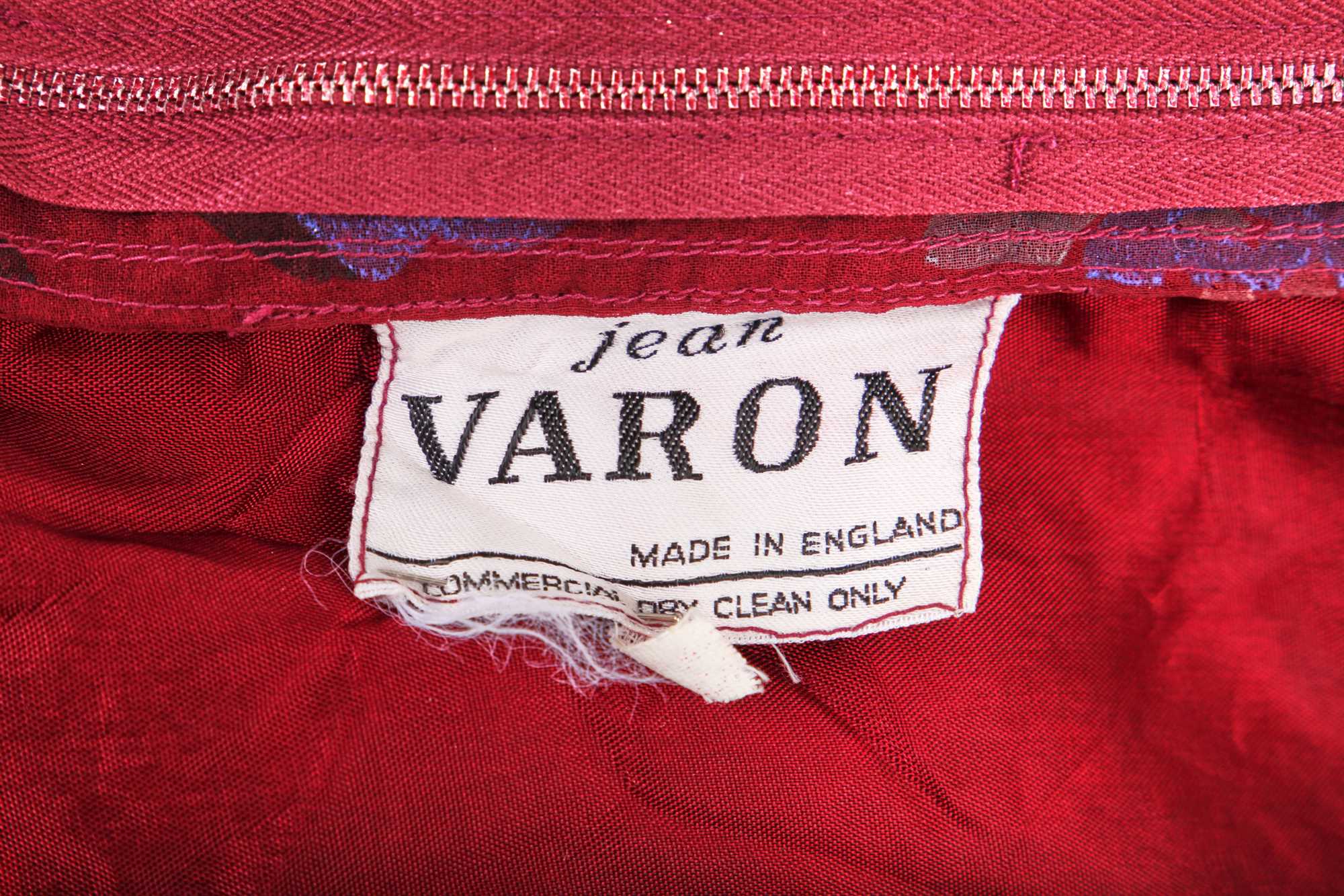 Lot 328 - A Jean Varon stencilled chiffon gown, late