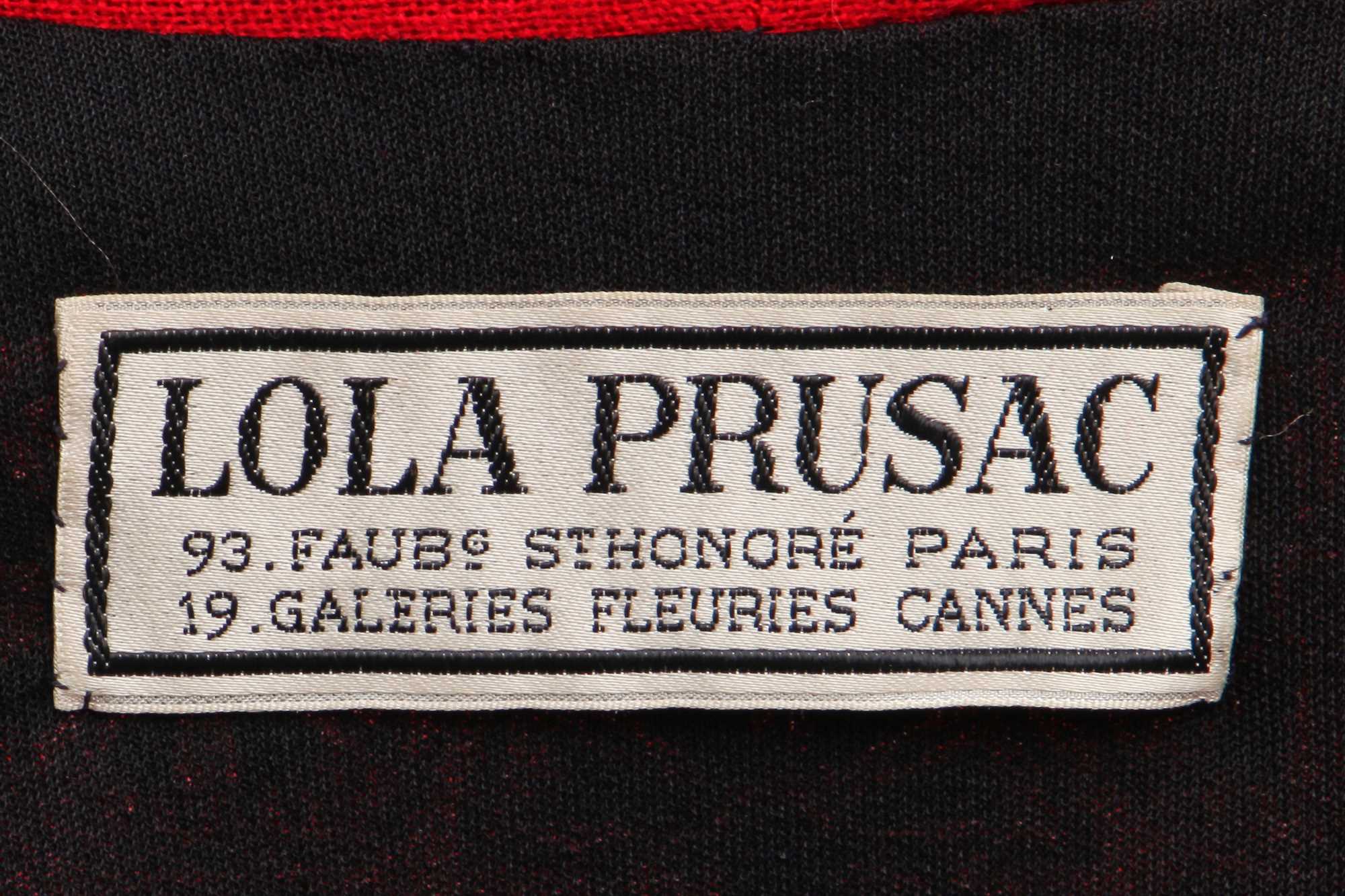Lot 355 - A rare Lola Prusac embroidered jacket, late