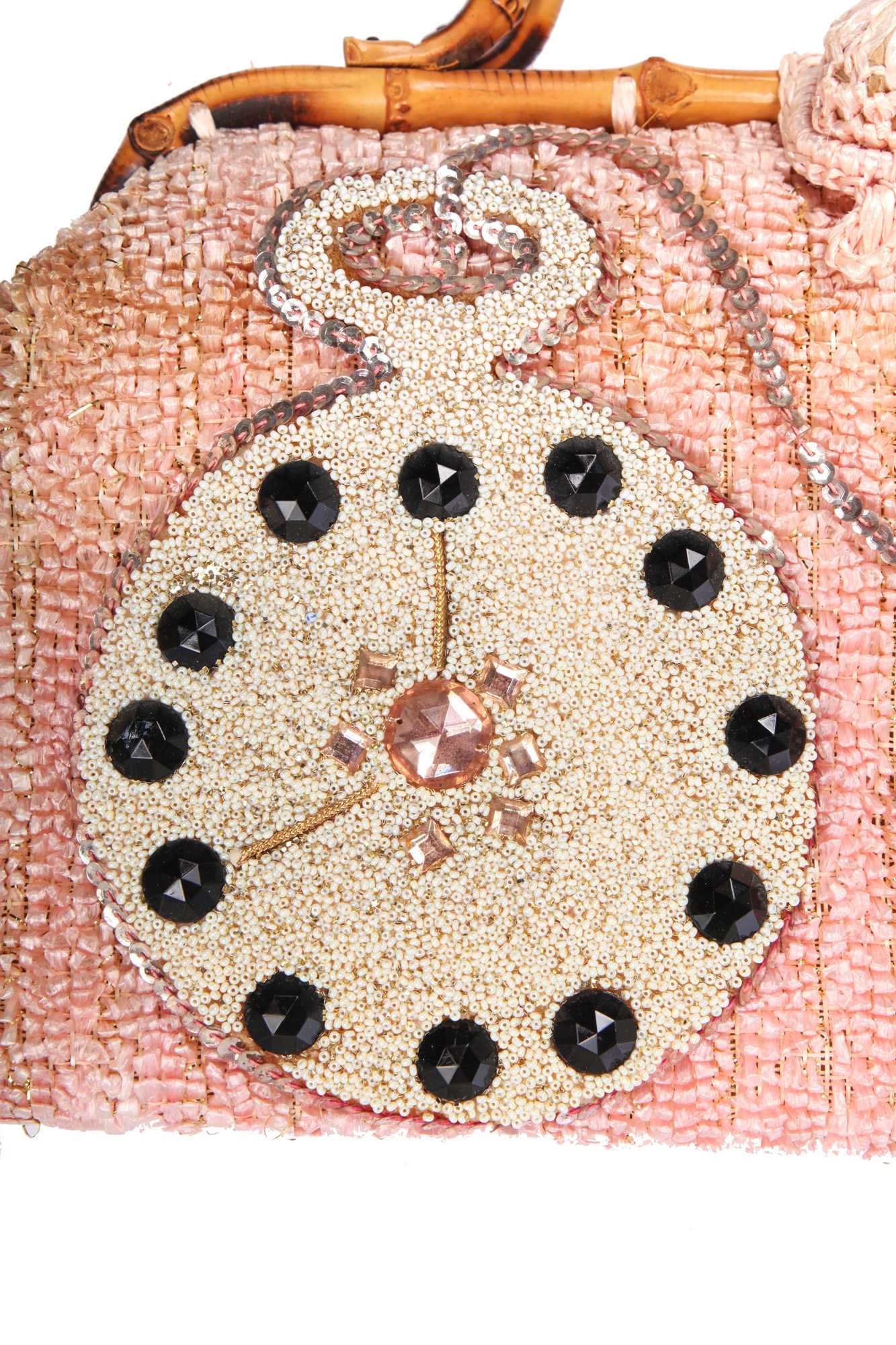Lot 394 - Three clock-themed novelty handbags,